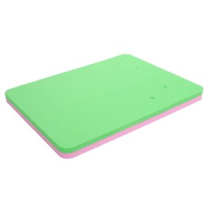 fondant foam pad rectangular sugar flower foam pad fondant cake sponge pad mat with 5 holes for cake decoration diy paste clay modelling tools drying tray pink green