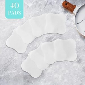 40 Pieces Soothing Gel Pads Hydrogel Reusable Nipple Pads Breastfeeding Essentials Nursing Pads Breast Pads Cooling Relief for Moms Sore Nipples from Pumping or Nursing