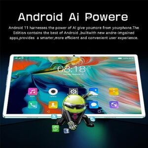 High Configuration 10.1inch Tablet, 4+32G Ultra-Thin HD Display (2.4G/5G WiFi, 256G), Android Tablet, Learning Game Video Office Tablet, Dual SIM Communication,Gift for Friends