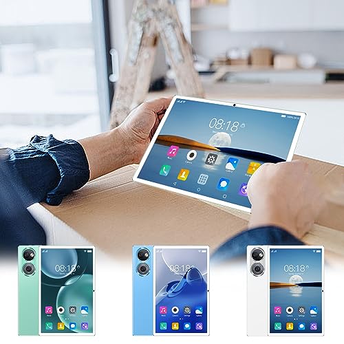 High Configuration 10.1inch Tablet, 4+32G Ultra-Thin HD Display (2.4G/5G WiFi, 256G), Android Tablet, Learning Game Video Office Tablet, Dual SIM Communication,Gift for Friends