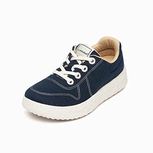 LE MOUTON Mate Merino Wool Comfortable Walking Shoes | Platform Shoes for Men and Women | Eco-Conscious Lightweight Walking Sneakers | Ladies Shoes Men's Fashion Sneakers Dark Navy