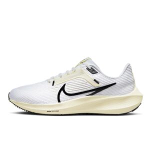 women's air zoom pegasus 40 - size 9.5 us - white/black-coconut milk