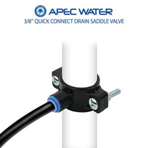 APEC Water SADDLE-DRAIN-3-8 Drain Saddle Valve 3/8" for Under-sink Reverse Osmosis System