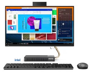 lenovo ideacentre 5i 23.8" fhd touchscreen all-in-one desktop computer - 11th gen intel core i7-11700 8-core 4.9 ghz, 16gb ram, 1tb ssd + 1tb hdd, intel uhd graphics 750, fhd webcam, windows 11 pro