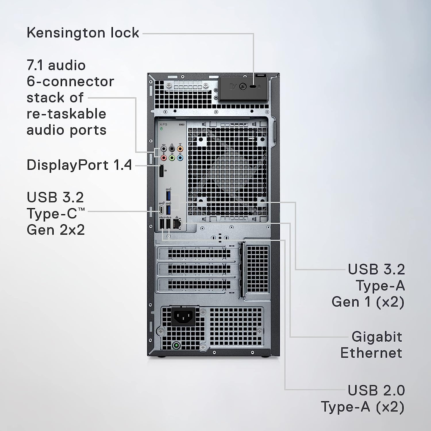 Dell XPS 8960 Gaming Desktop Computer Tower 2023 | 13th Gen Intel Core i7-13700 16-Core CPU, 24GB DDR5 RAM, 256GB NVMe M.2 PCIe SSD + 3TB HDD, GeForce RTX 3050 8GB GDDR6, Windows 11 Home