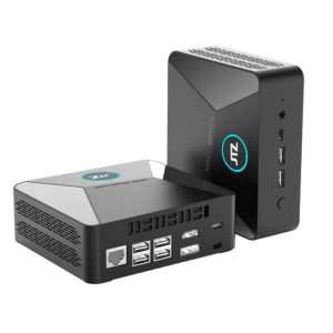 jmzzpc map02 mini pc windows 11 preinstalled intel 11th n5100 8gb ddr4 256gb m.2 ssd, mini desktop computer 4k uhd triple display/dual ddr4/dual ssd/dual wifi/bt5.1/ rj45/dp/type c