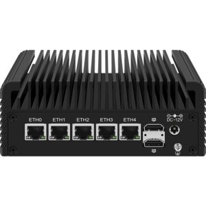 cwwk alderlake-n100 5-port firewall appliance with i226-v, ddr5 slot, 2.5g rj45 network port, 4k display outputs, m.2 nvme slots, sata3.0, usb2.0, tpm compatibility, mini pc (n100-5l-16g/256g)