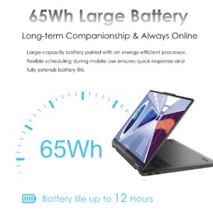 Lenovo Yoga 7i 2-in-1 14" 2.2K 16:10 Touchscreen 0.69" Slim Laptop Intel Evo 10-Core i7-1355U 2 x Thunderbolt Wi-Fi 6 Long Battery Life - 12H Win11Pro W/Stylus Pen (16GB RAM | 512GB PCIe SSD)