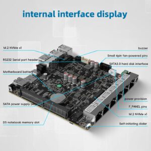 MOGINSOK Firewall Appliance 2.5GbE, 6X Intel I226V Nics 12th Gen Intel I3 N305(8C/8T up to 3.8GHz) Portable Firewall Mini Computer Router Barebone NO DDR5 RAM NO M.2 NVMe SSD TDP 15W USB3.2