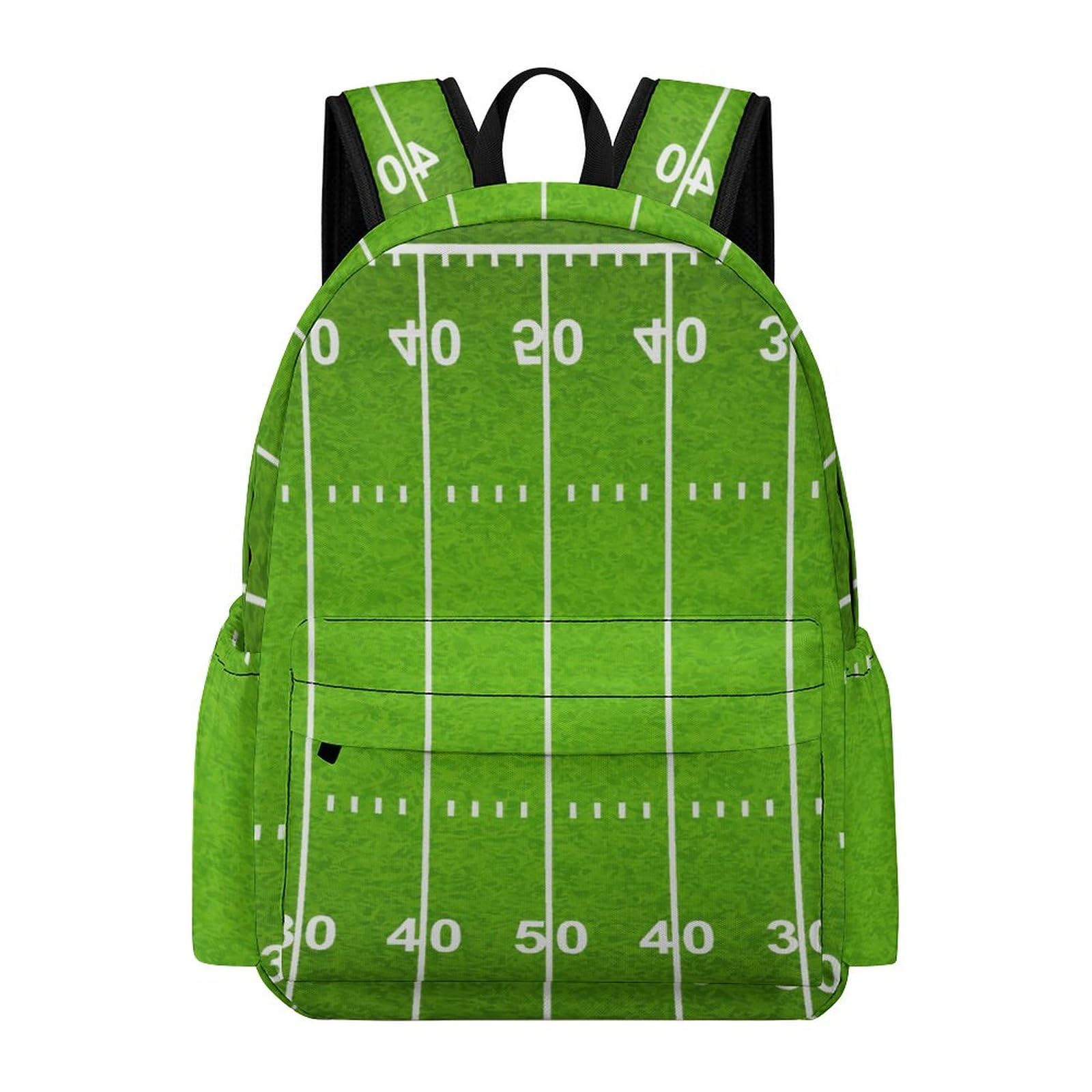 American Football Field Travel Backpack Lightweight 16.5 Inch Computer Laptop Bag Casual Daypack for Men Women