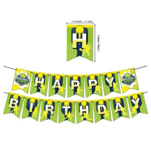 Pickleball Party Decorations Pickleball Birthday Party Supplies Includes Pickleball Birthday Banner Cake Topper Cupcake Toppers Balloons for Pickleball Birthday Decorations Party Favors