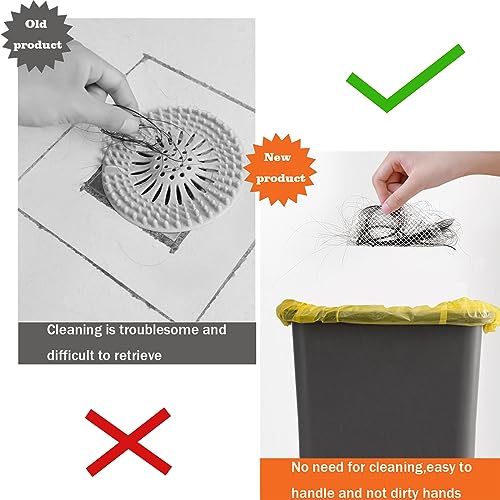 Disposable Shower Drain Hair Catcher,Drain Hair Catcher,Shower Drain Cover Hair Catcher, 25Pack