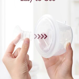 Momcozy Flange Insert 19mm Compatible with 24mm Flange/Shield of Most Pumps, Insert for Breast Pump Replacement Accessories, 4PCS 19mm