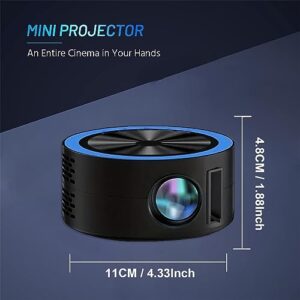 Fufafayo Mini Projector, Portable 1080p Projector, Outdoor Movie Projector Home Movie LED Video Projector, Movie Projector With USB Interface And Remote Control, Mini Projectors