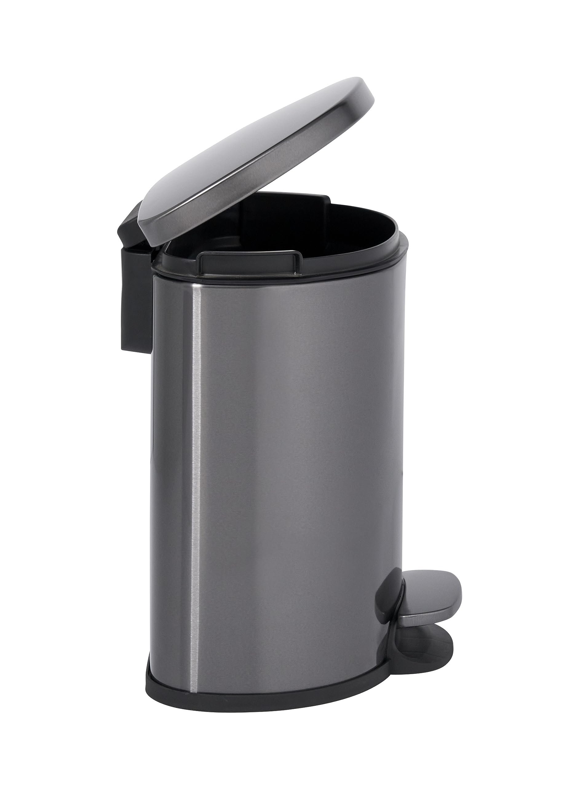 Bundle of Rubbermaid 12G Step-On Trash Can with Rubbermaid 1.6G Semi-Round Step-On Wastebasket