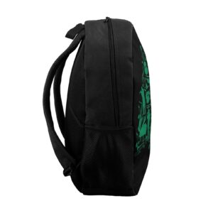 Music Christmas Tree Travel Backpack Casual 17 Inch Large Daypack Shoulder Bag with Adjustable Shoulder Straps