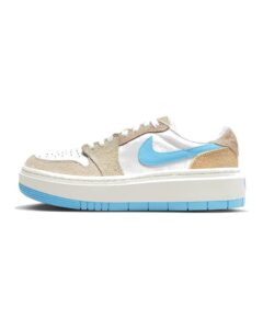 w air jordan 1 elevate low se - size 5.5 us - white/sanddrift/baltic blue