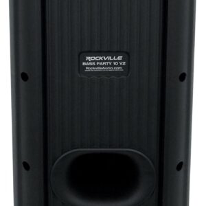 Rockville BASS Party 10 Dual 10 inch Portable Battery LED Party Bluetooth Speaker