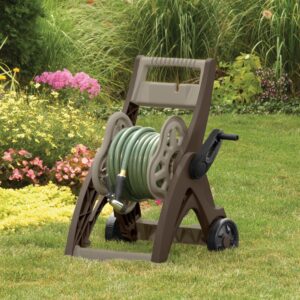 NOrhi 175 ft. Hosemobile Hose Reel Cart, Mocha and Taupe