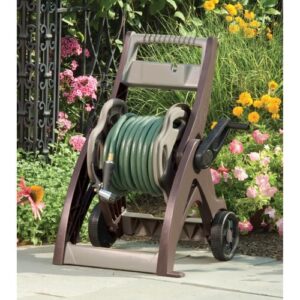 NOrhi 175 ft. Hosemobile Hose Reel Cart, Mocha and Taupe