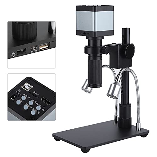 Digital Microscope Camera, Lab 2K High Resolution Microscope Camera for Phone Maintenance for Teaching Demonstration (US Plug)