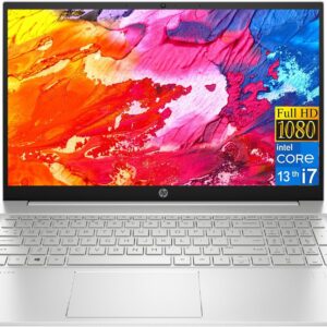 HP 2023 Newest Pavilion Laptop, 15.6" FHD IPS Micro-Edge Display, Intel Core i7-1355U (10 cores), 32GB RAM, 1TB SSD, Intel Iris Xe Graphics, Wi-Fi 6, Long Battery Life, Fast Charge, Windows 11 Home