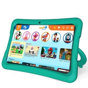 nobklen kids tablet 10 inch, android 13, 4gb+64gb, 8-core cpu, wifi 6, 12h battery life, parental control, 1280 * 800 hd display, dual cameras, shockproof case, pre-installed educational apps