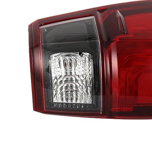 KARPAL Driver Left Side Tail Light Brake Light Compatible with Toyota Tacoma 2018-2019 TRD 2020+ SR/SR5 Replaces 8051604181 TO2800203