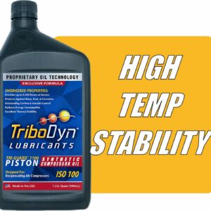 TriboDyn Tri-Guard 1100 ISO 100 Piston Synthetic Air Compressor Oil (1 Quart)