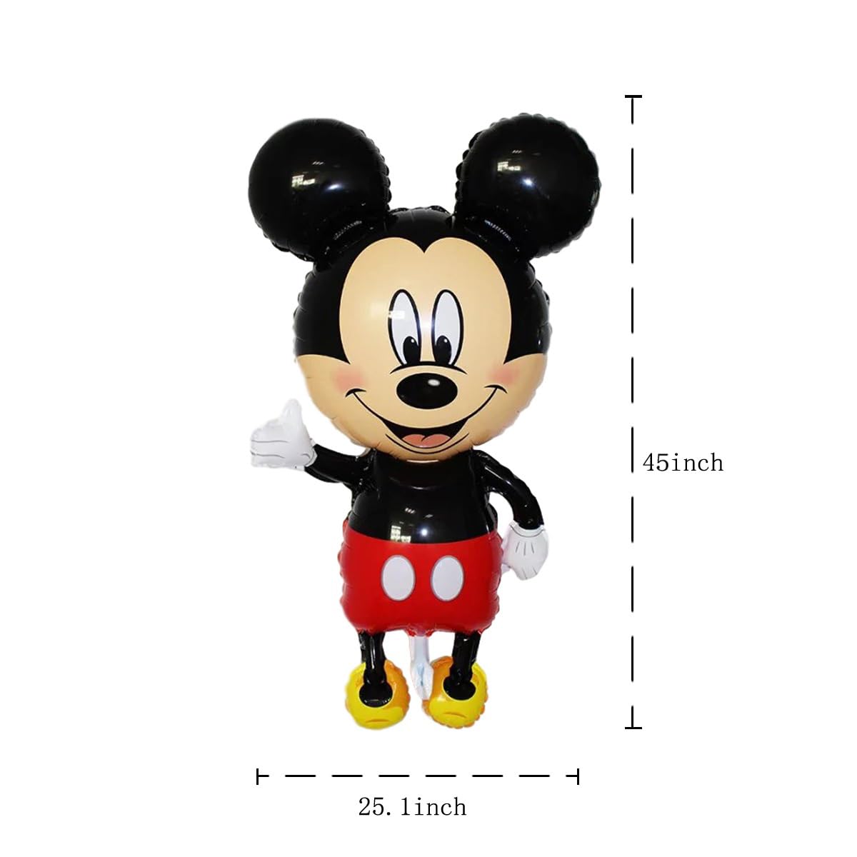 45 Inch Giant Mickey Balloons and Minnie Balloons, Mickey Minnie Birthday Party Supplies Cartoon Mouse Party Decorative