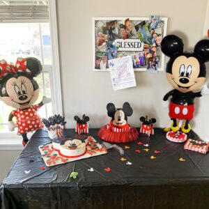 45 Inch Giant Mickey Balloons and Minnie Balloons, Mickey Minnie Birthday Party Supplies Cartoon Mouse Party Decorative