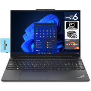 lenovo thinkpad e16 gen 1 business laptop 16.0" wuxga ips display 300 nits (amd ryzen 5 7530u 6-core 2.00ghz, 16gb ram, 512gb pcie ssd, amd radeon, backlit kyb, fp, wifi 6, win11pro) w/dockztorm hub