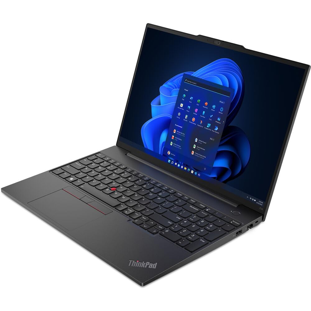 Lenovo ThinkPad E16 Gen 1 Business Laptop 16.0" WUXGA IPS Display 300 nits (AMD Ryzen 5 7530U 6-Core 2.00GHz, 16GB RAM, 512GB PCIe SSD, AMD Radeon, Backlit KYB, FP, WiFi 6, Win11Pro) w/Dockztorm Hub