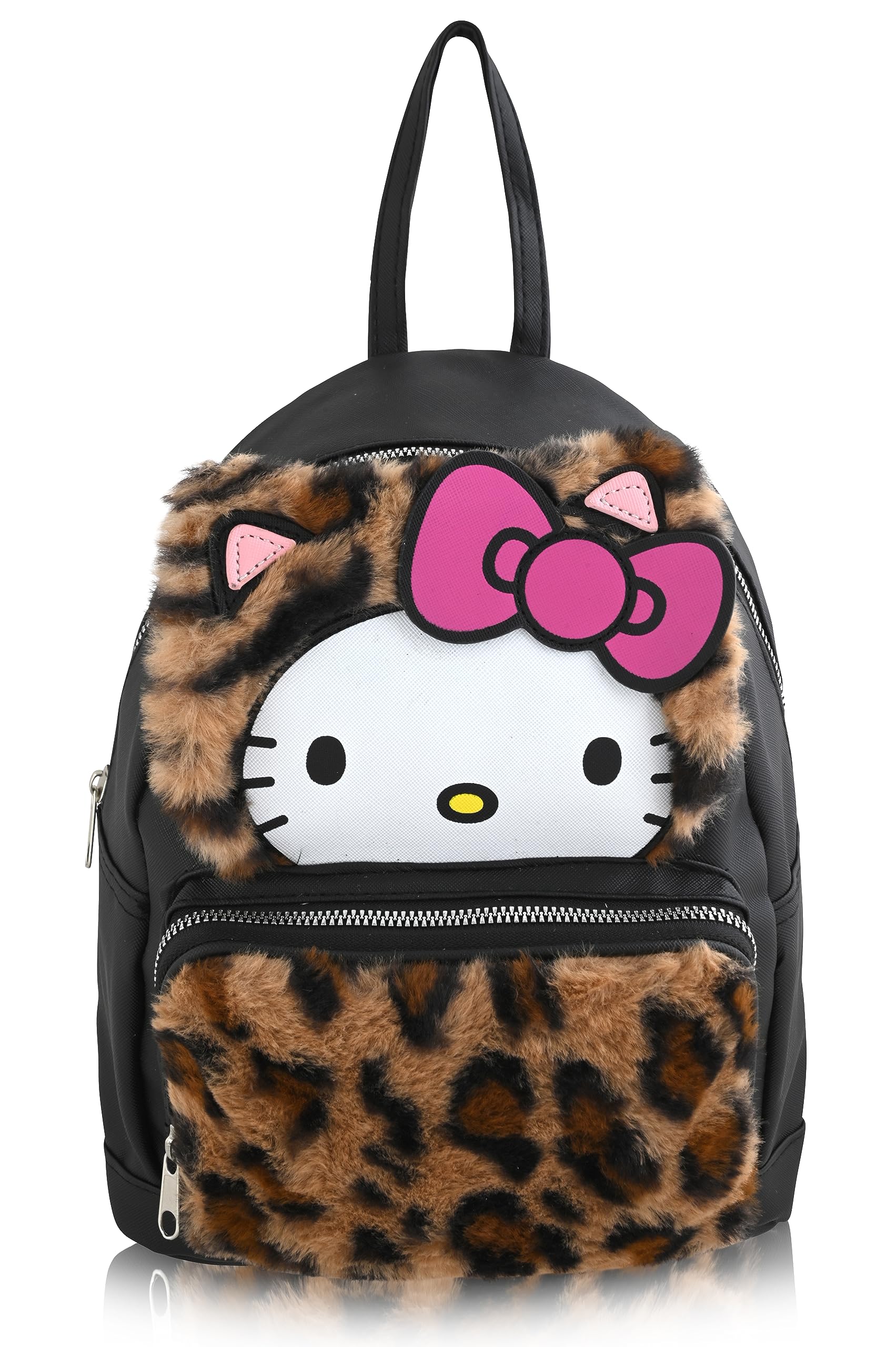 Hello Kitty Mini Backpack Kawaii Bag for Toddler Girls - Kids’ School Travel Bag - Girl’s Fashion Accessory (Leopard)