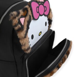 Hello Kitty Mini Backpack Kawaii Bag for Toddler Girls - Kids’ School Travel Bag - Girl’s Fashion Accessory (Leopard)