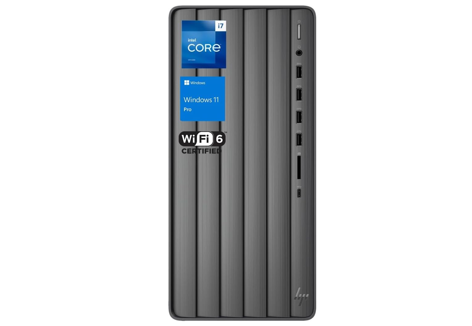 HP Business 13th Generation Envy i7 Tower Desktop, Intel Core i7-13700, Wi-Fi 6, HDMI, Wi-Fi & Bluetooth, Wired Keyboard & Mouse, Windows 11 Pro, Black (32GB RAM | 1TB SSD)