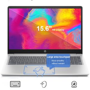 HP 15.6" Student Chromebook Laptop 2023 Newest, Quad-Core Intel Processor N200(Up to 3.7GHz), 8GB LPDDR5 RAM, 192GB Storage(64GB eMMC+128GB MSD), UHD Graphics, Light & Thin, Long Battery, Chrome OS