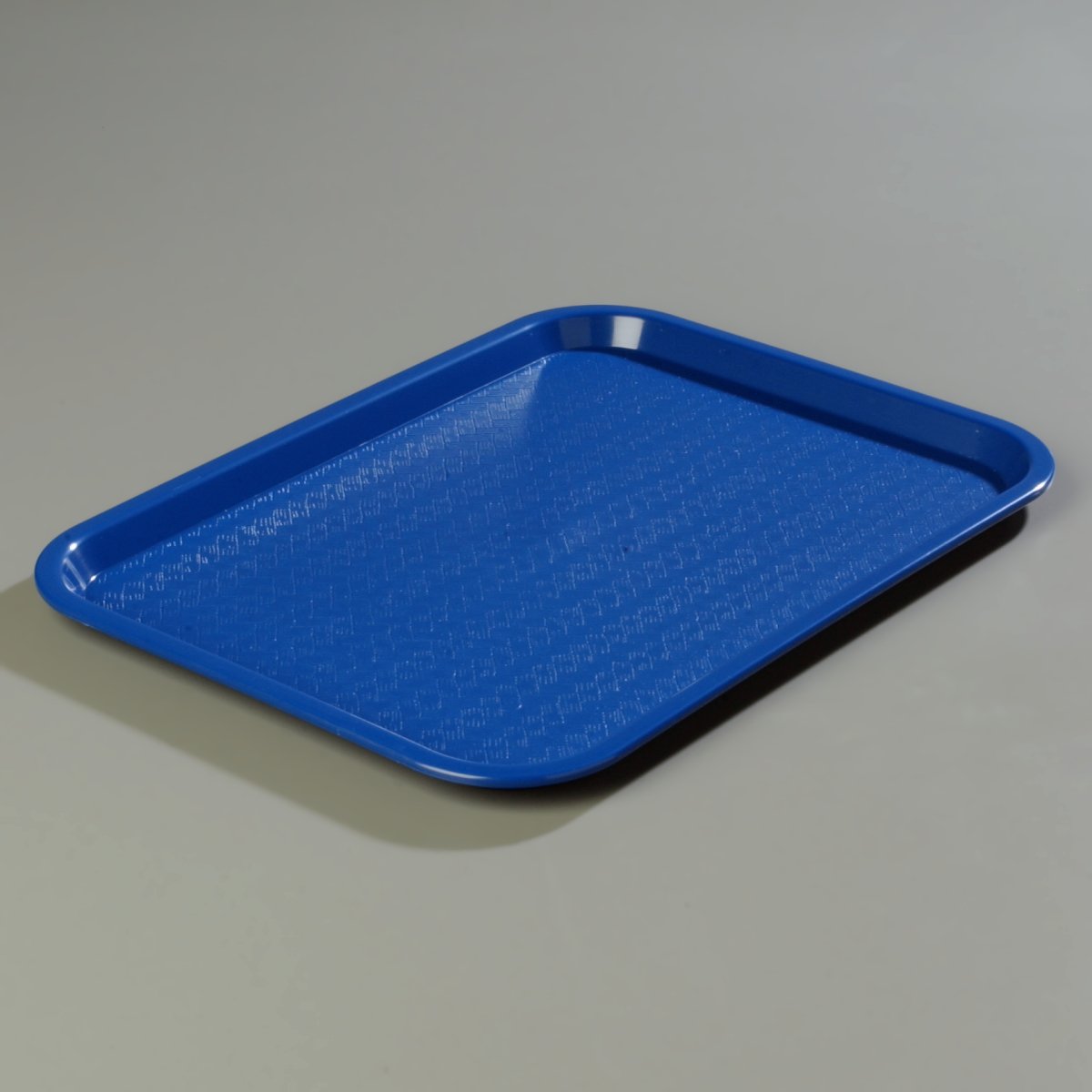 Carlisle FoodService Products Cafe Plastic Fast Food Tray, 14" x 18", Blue (Pack of 2)