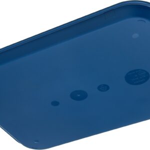 Carlisle FoodService Products Cafe Plastic Fast Food Tray, 14" x 18", Blue (Pack of 2)