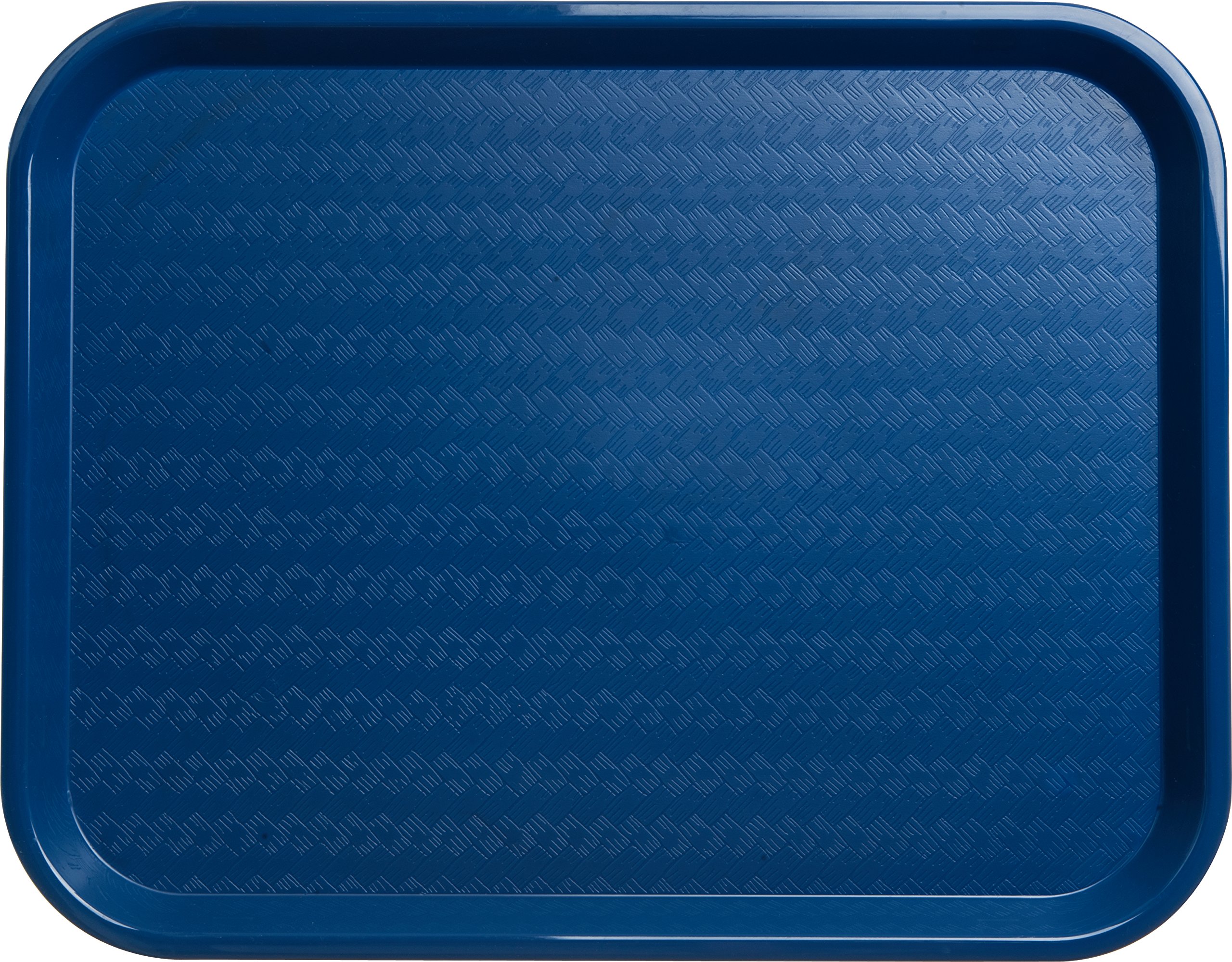 Carlisle FoodService Products Cafe Plastic Fast Food Tray, 14" x 18", Blue (Pack of 2)