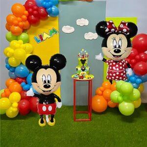 2 pcs Mickey and Minnie Giant 45" Birthday Balloons Theme Party Supplies Party Decorations