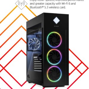 HP OMEN 45L GT22 Gaming Desktop Tower - 13th Gen Intel Core i9-13900K 24-Core up to 5.80 GHz CPU, 64GB DDR5 RAM, 4TB NVMe SSD, GeForce RTX 4070 Ti 12GB GDDR6X, Windows 11 Pro, Jet Black