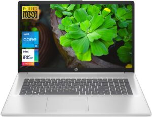 hp flagship 17.3 fhd business laptop, 10-core intel i5-1335u (beat i7-1255u) up to 4.6ghz, 32gb ram, 1tb nvme ssd, backlit keyboard, iris xe graphics, wi-fi 6, bluetooth 5.3, win 11 w/gm accessory