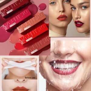 Matte Liquid Lipstick for Women, 1Pcs Highly Pigmented Color Lip Stain Tint, Super Velvet Matte Lip Gloss, Up to 16H Wear, Long Lasting Waterproof Smudge-proof, Non-Stick Cup Lip Makeup-01# Nude Pink