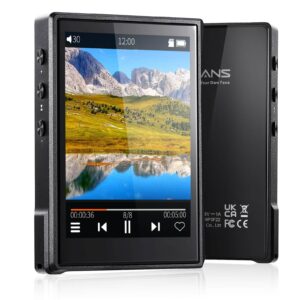 surfans hifi mp3 player with bluetooth: f22 full touch lossless music player - portable high resolution dsd digial audio player 32gb memory expandable up to 1tb