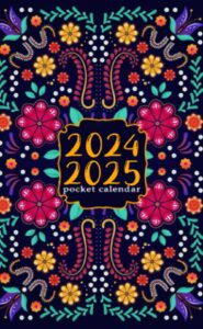 2024-2025 pocket calendar for purse: january 2024 to december 2025 - small size 4 x 6.5 inches