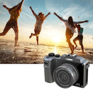 HD Flip Screen Selfie SLR Camera - 2.4 Inch Flip Screen,16Megapixels, Electronic A𝚗ti-sh𝚊ke,16 Times Digital Zoom,Built-in Microphone and Speaker for Travel/Gift (BK X9)