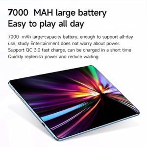 Haofy 2 in 1 Tablet PC, 2 in 1 Tablet 4G Network 16MP Rear Camera 100-240V 8GB RAM 256GB ROM for Android 12 for Learning for Work (US Plug)