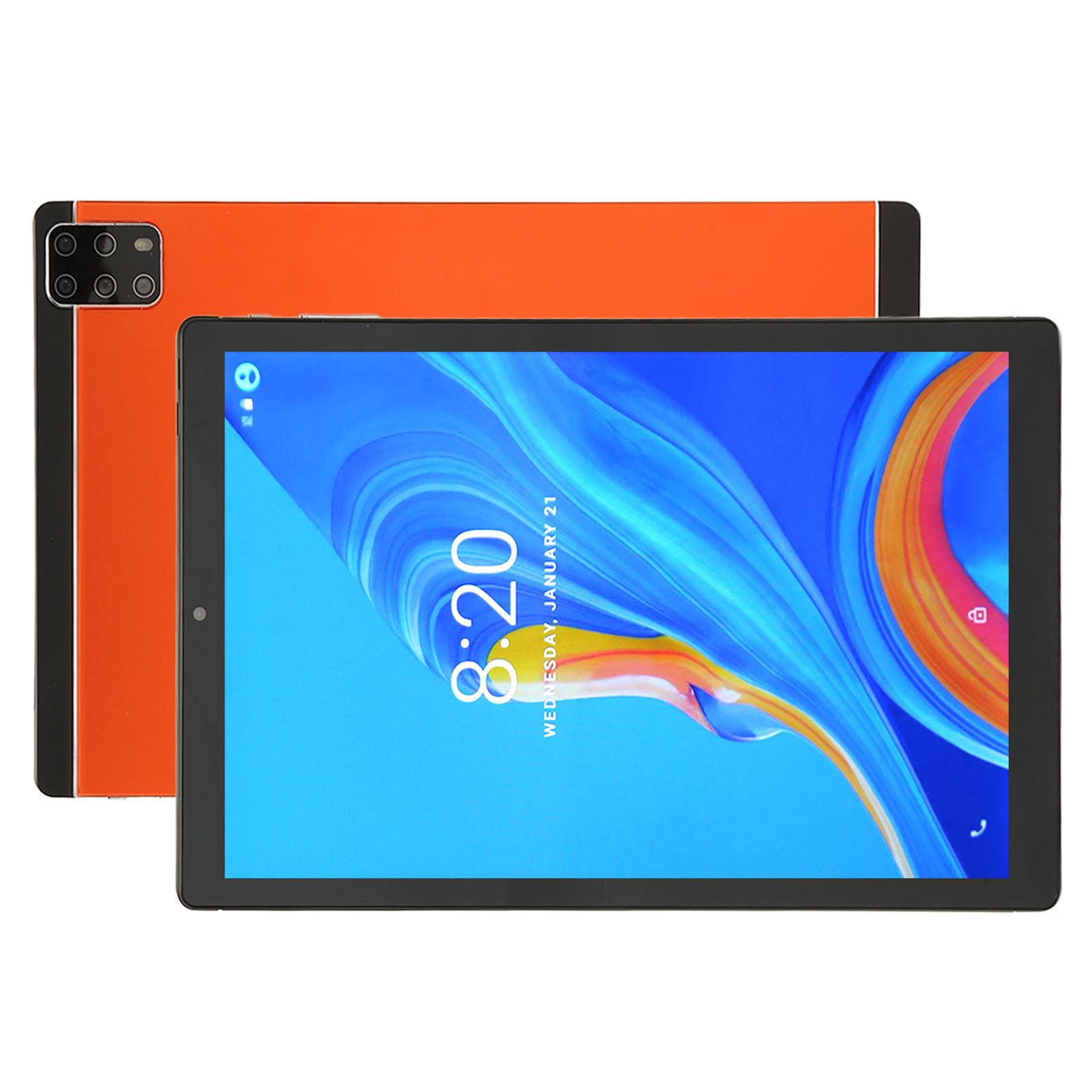 Haofy 10.1 Inch Tablet, 100‑240V 2 in 1 Tablet MT6735 Deca Core 8800mAh Dual Speakers for Work for Android 12 (US Plug)