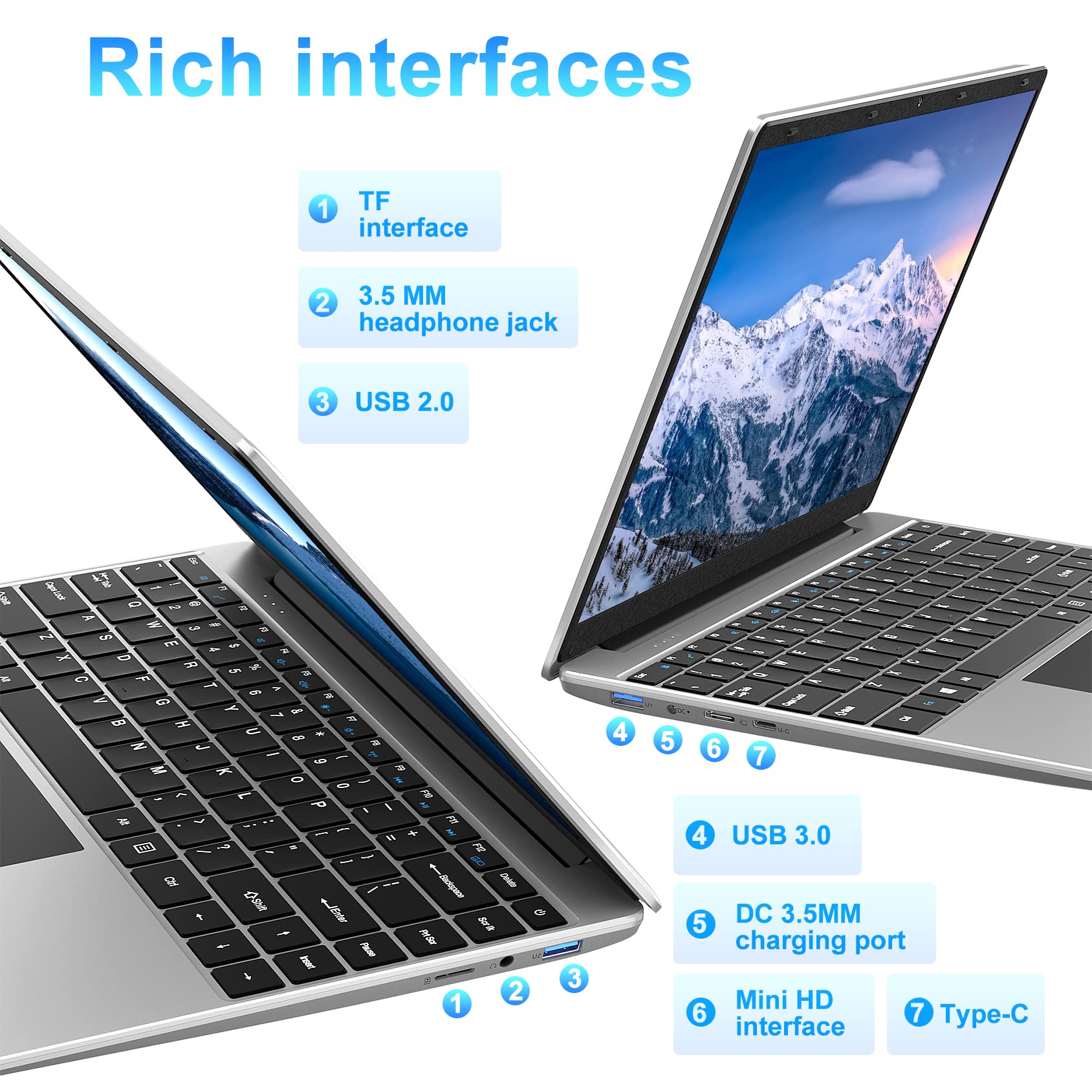 jumper 14 Inch Laptop, 12GB LPDDR4 RAM 512GB SSD, Intel Celeron Quad-Core Processor, Windows 11 Computer with FHD IPS Screen, UHD Graphics 600, 5G+2.4G WiFi, Dual Speakers, USB3.0, Webcam, Slim.